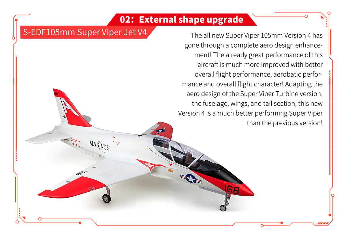 HSDJETS S-EDF 105mm Super Viper PNP 12S| XSRC Jets