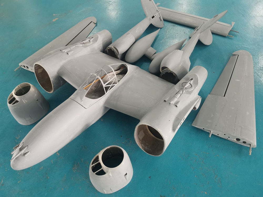 3.1m P-38 Lightning Twin Engine PNP with Retracts, Lights and Servos ...