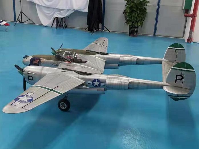 3.1m P-38 Lightning Twin Engine PNP with Retracts, Lights and Servos ...